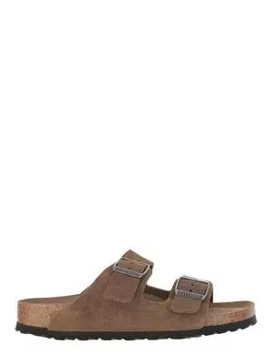 BIRKENSTOCK Arizona Double-buckle Suede Sandals - Brown