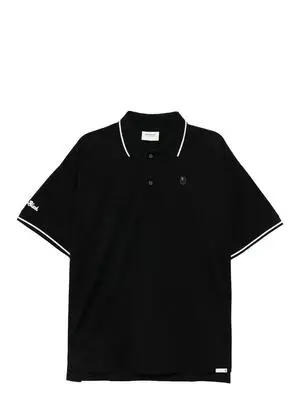 A BATHING APE Logo-embroidered Polo Shirt - Black