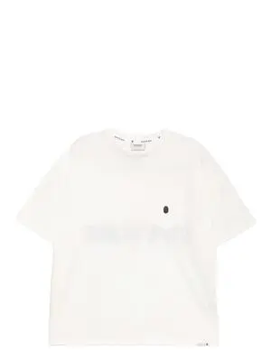 A BATHING APE Logo-embroidered T-shirt - White