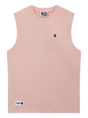 FINGERCROXX Embroidered-logo Sleeveless Vest - Pink