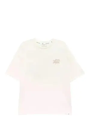 A BATHING APE Logo-embroidered T-shirt - Neutrals