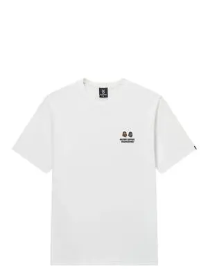 FINGERCROXX Embroidered-logo Crew-neck T-shirt - White