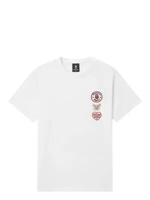 FINGERCROXX Embroidered-patch T-shirt - White