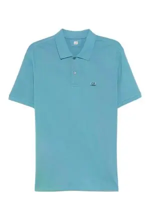 C.P. COMPANY Small-logo Polo Shirt - Blue