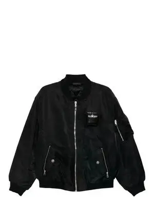 A BATHING APE Zip-up Bomber Jacket - Black