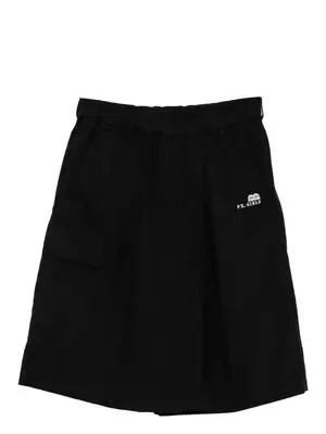 FINGERCROXX Logo-embroidered Skorts - Black