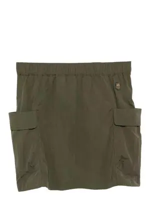FINGERCROXX Logo-patch Skirt - Green