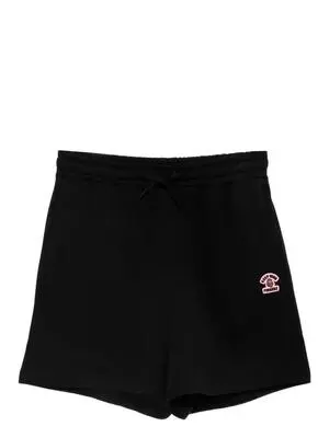 FINGERCROXX Logo-patch Shorts - Black