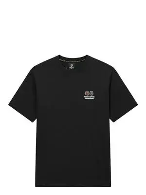 FINGERCROXX Embroidered-logo Crew-neck T-shirt - Black