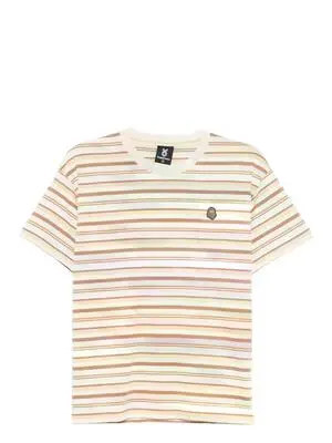 FINGERCROXX Horizontal Striped T-shirt - Neutrals