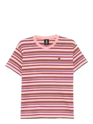 FINGERCROXX Horizontal-Striped T-Shirt