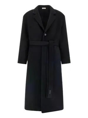 Fear Of God Single-breasted Wool Coat - Black