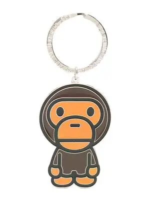 A BATHING APE Baby Milo Keyring - Brown