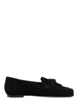 AeydĒ Bow-detail Suede Loafers - Black