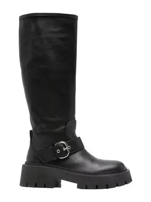 VIC MATIE Buckle-fastening Knee-high Boots - Black