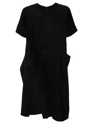 JNBY Asymmetrical Short-sleeved Dress - Black