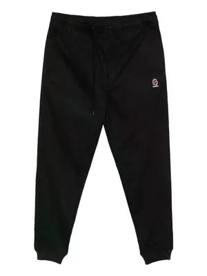 FINGERCROXX Embroidered-logo Trousers - Black