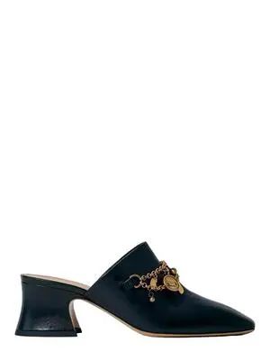 Chloé 80mm Charm-embellished Heeled Mules - Black