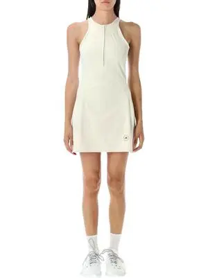 Adidas By Stella McCartney Open-Back A-Line Dress Neutrals