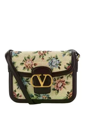 Valentino Garavani Floral-pattern Leather Cross Body Bag - Neutrals