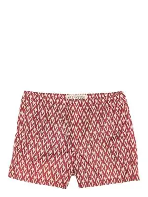 Valentino Garavani Optical-print Swim Shorts - Red