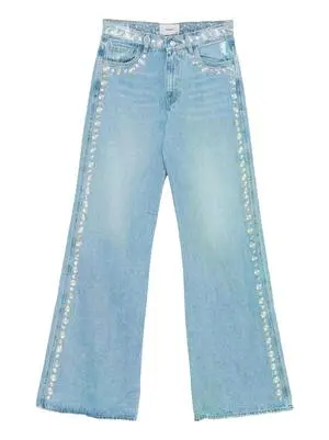 Coperni Studs Embellished Jeans - Blue