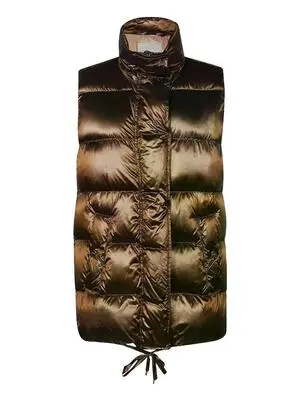 Max Mara Quilted Gilet - Brown