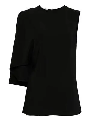 Stella McCartney Asymmetric One-sleeve Top - Black