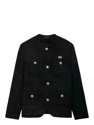 A BATHING APE Back-detail Buttoned Shirt Jacket - Black