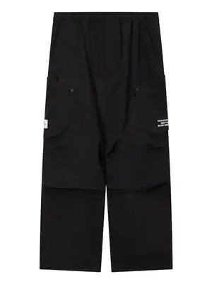 FINGERCROXX Cargo-pockets Trousers - Black