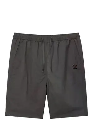 FINGERCROXX Logo-patch Shorts - Grey