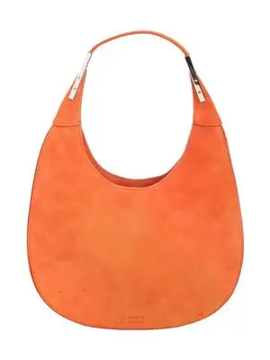 Savette Florence Crescent-shaped Shoulder Bag - Orange