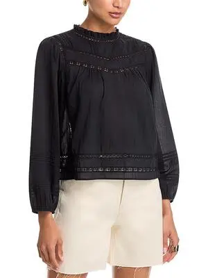 Rails Reyna Lace Trim Top Black