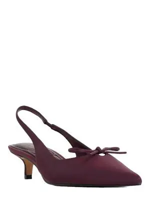 Aldo Azizza Slingback Kitten Heel Pumps Bordo