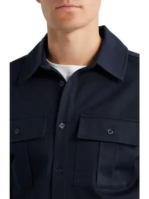 KROST Pleated Pocket Button-up Shirt - Dark Navy