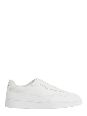 REISS Lane Leather Trainers - White