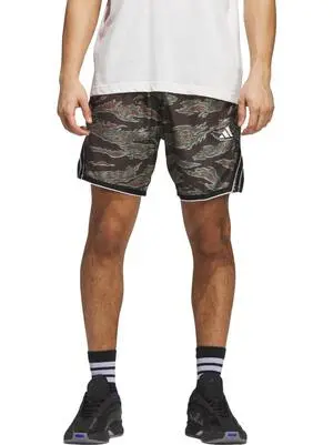 Adidas Crazy Lite Aop Printed Shorts - Olive Strata / Preloved Brown