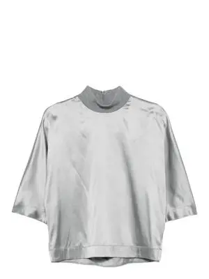 Peserico Mock-neck T-shirt - Grey