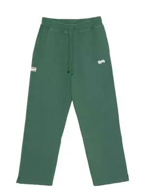 SUMMER GAMES Side-stripe Organic-cotton Track Trousers - Green