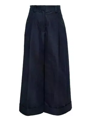 3.1 Phillip Lim Pleated Wide-leg Trousers - Blue