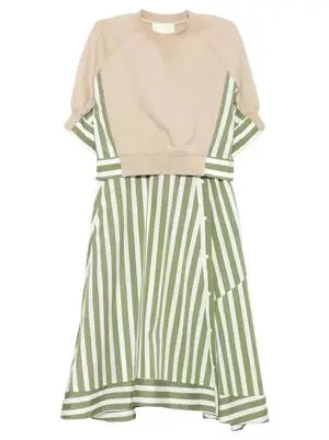3.1 Phillip Lim Striped Combo Dress - Neutrals