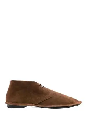 Saint Laurent Valentin Suede Boots - Brown