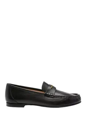 Chloé Leather Penny Loafers - Black