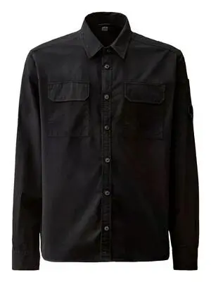 C.P. COMPANY Double-pocket Shirt - Black