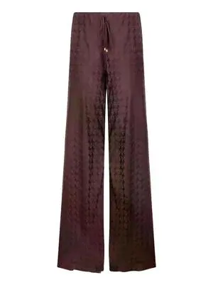 ROBERTO CAVALLI Monogram Drawstring Trousers