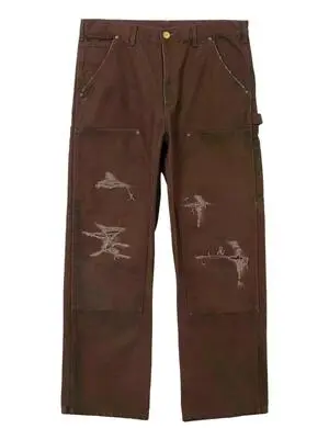 KAMIYA Patch-pocket Trousers - Brown