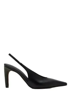 Brunello Cucinelli 80mm Embellished Heel Slingback Pumps - Black