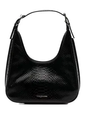 Michael Kors Small Nolita Snake Embossed Bag - Black