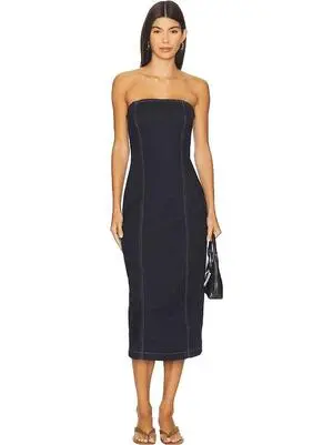 DL1961 Esme Strapless Midi Dress - Crescent Harbor