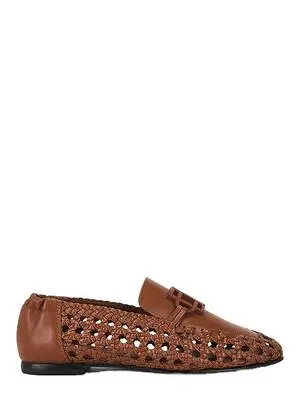 Simkhai Dion Woven Leather Loafer - Sable